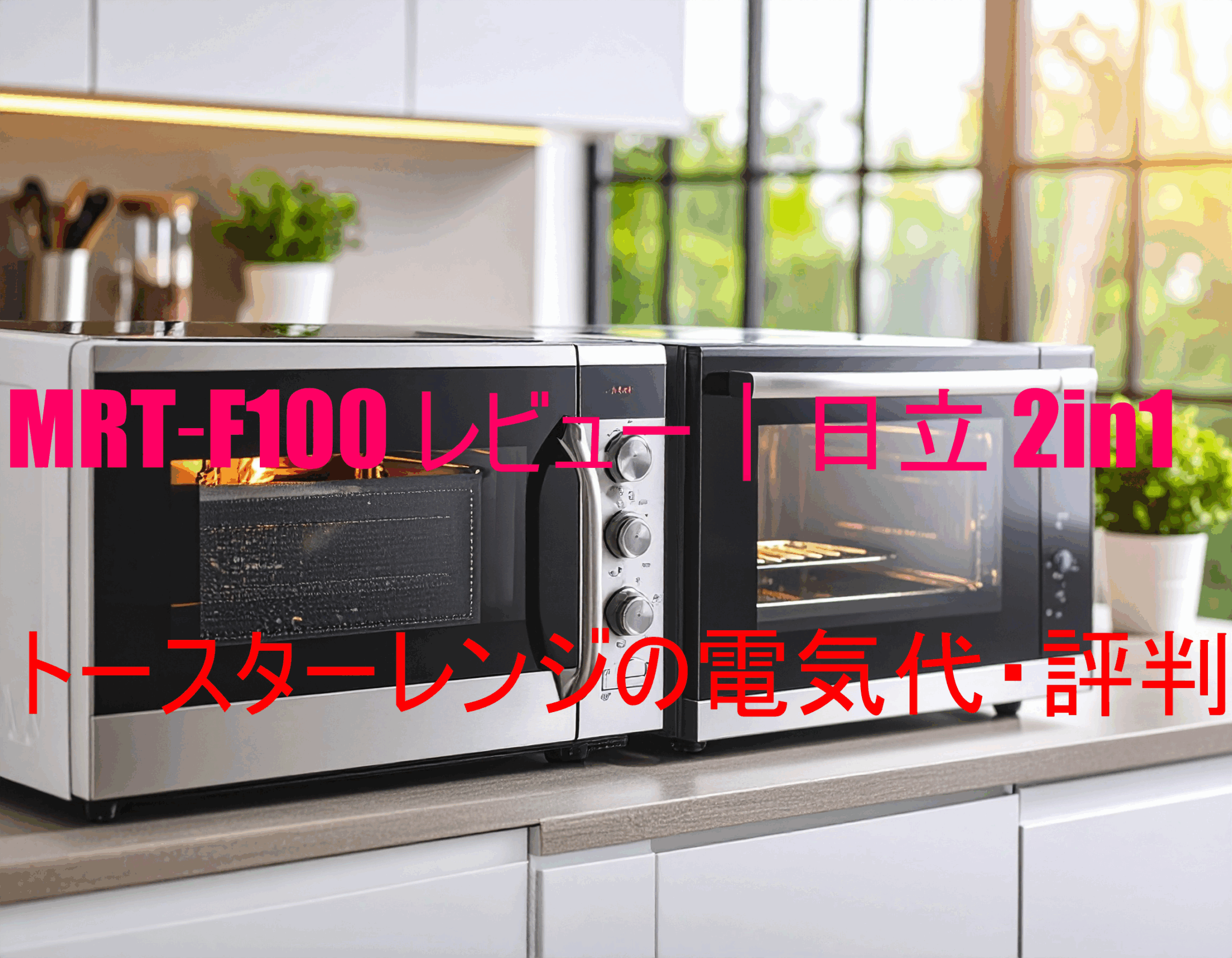 MRT‑F100 レビュー｜日立 2in1トースターレンジの電気代・評判 ライフウィズリンクス